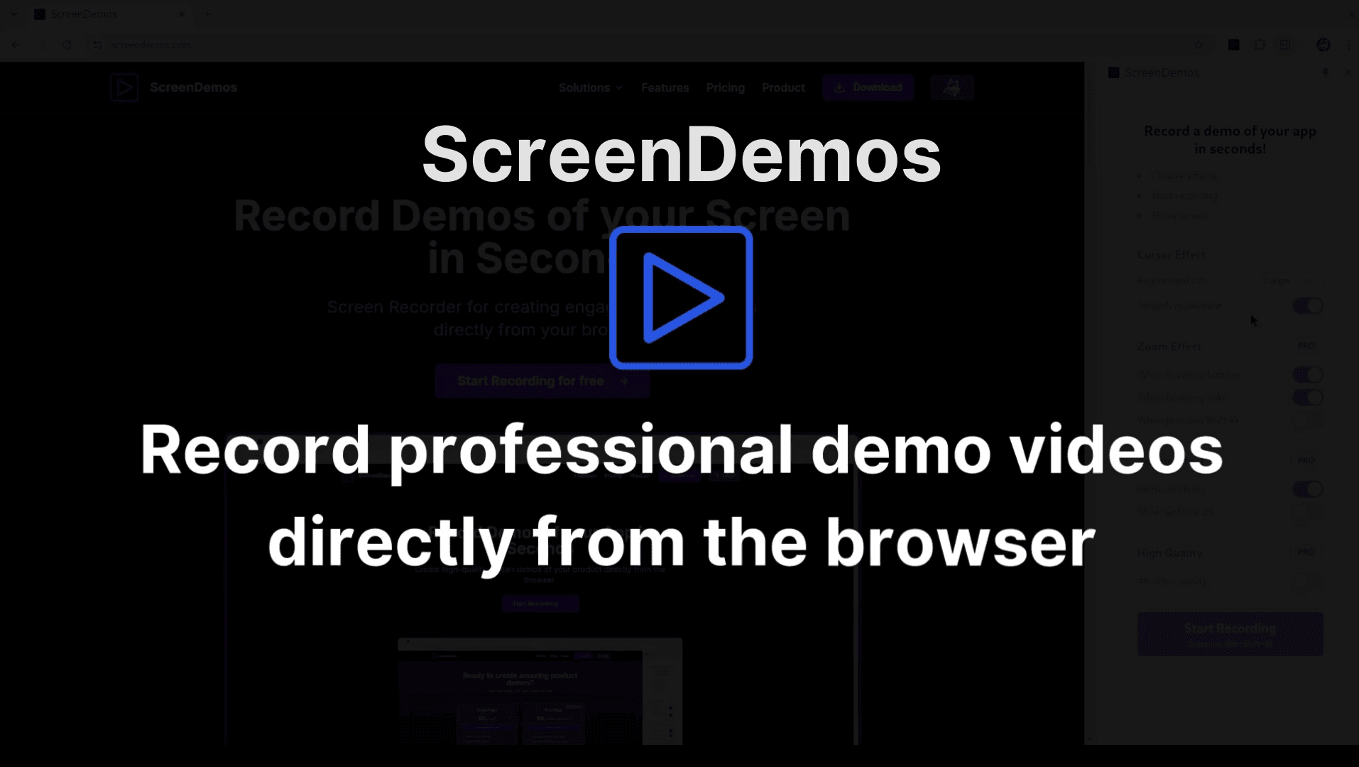 ScreenDemos | Record demo videos for your product